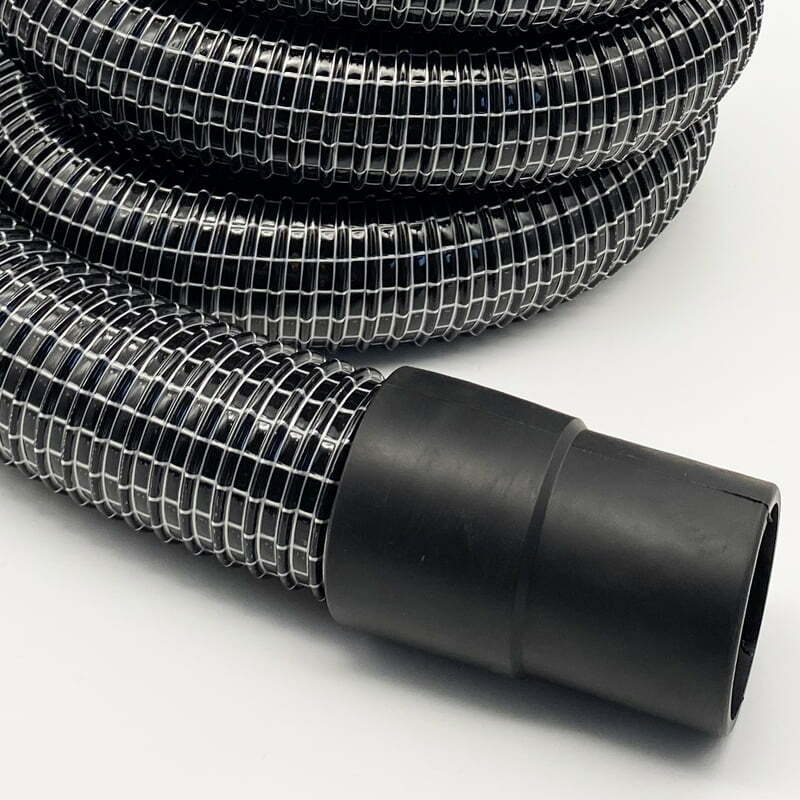 Wire Reinforced Hose with Ends - Gutter Vacuum Systems
