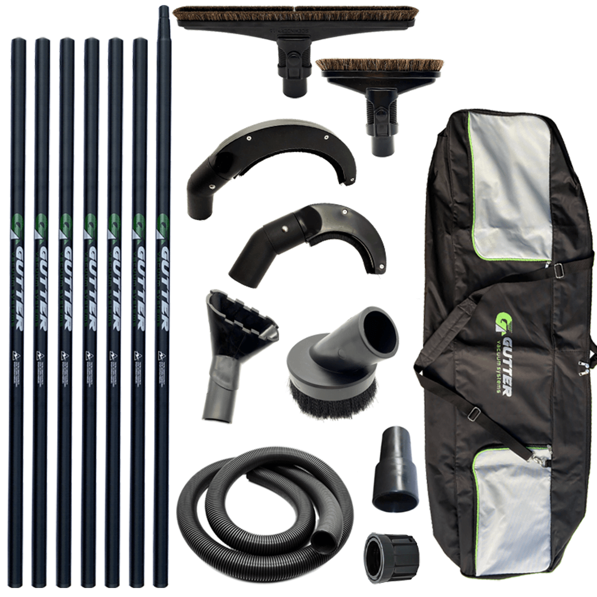 High Level Carbon Fibre Internal Cleaning Kit 44mm | Gutter Vacuum Systems