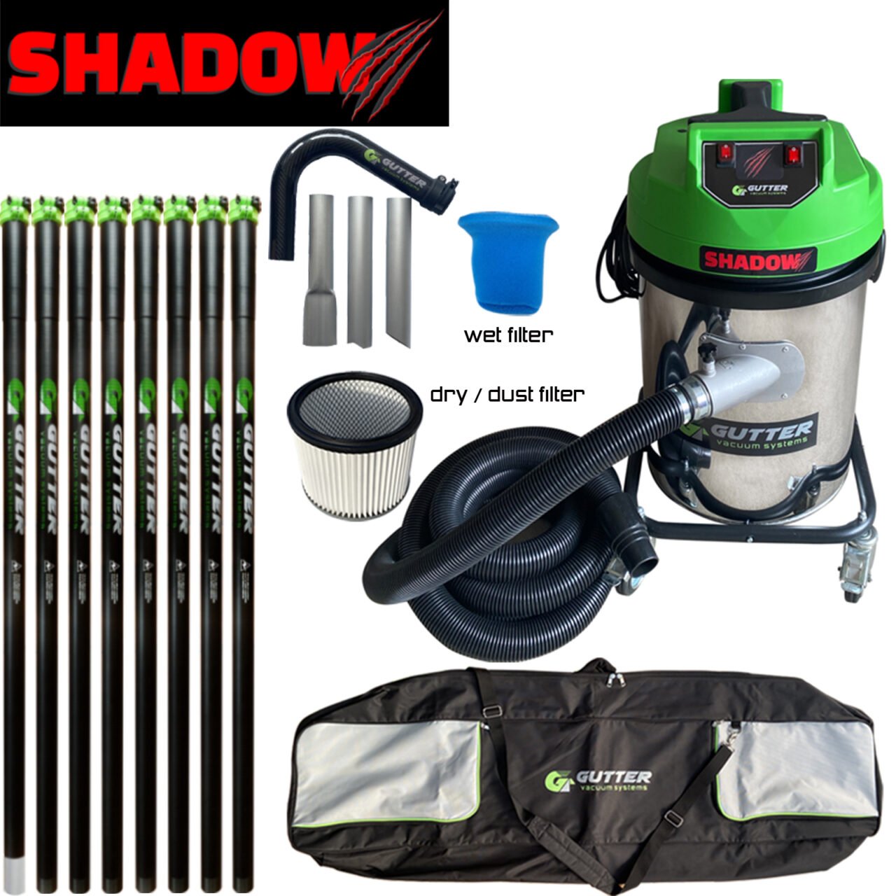 Gutter Vacuum Systems and Pole Kit Packages - Gutter Vacuum Systems