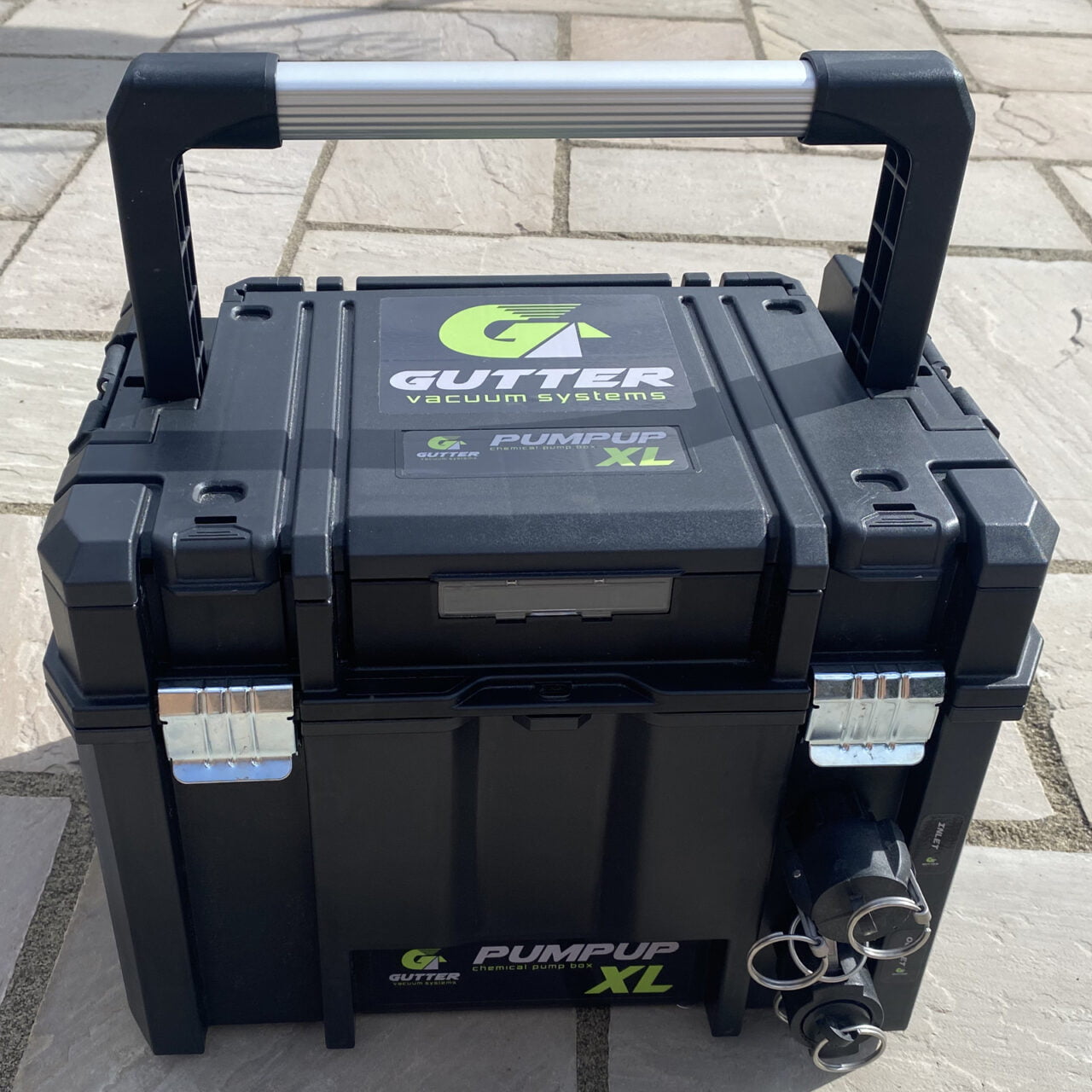 Portable Chemical Pump Box | Pump Up XL Box | Gutter Vacuum Systems