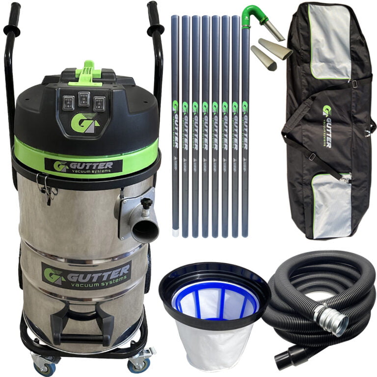 3600W Gutter Vacuum Carbon Fibre Cleaning System