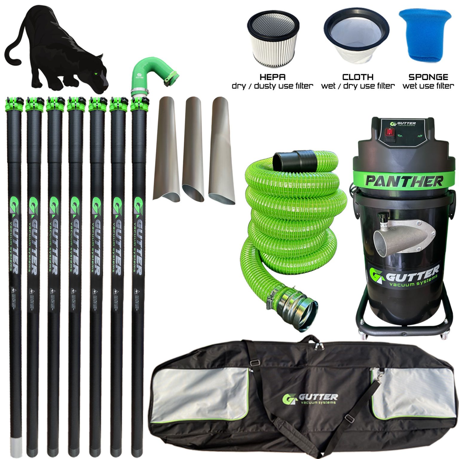 Gutter Vacuum Systems and Pole Kit Packages | Gutter Vacuum Systems