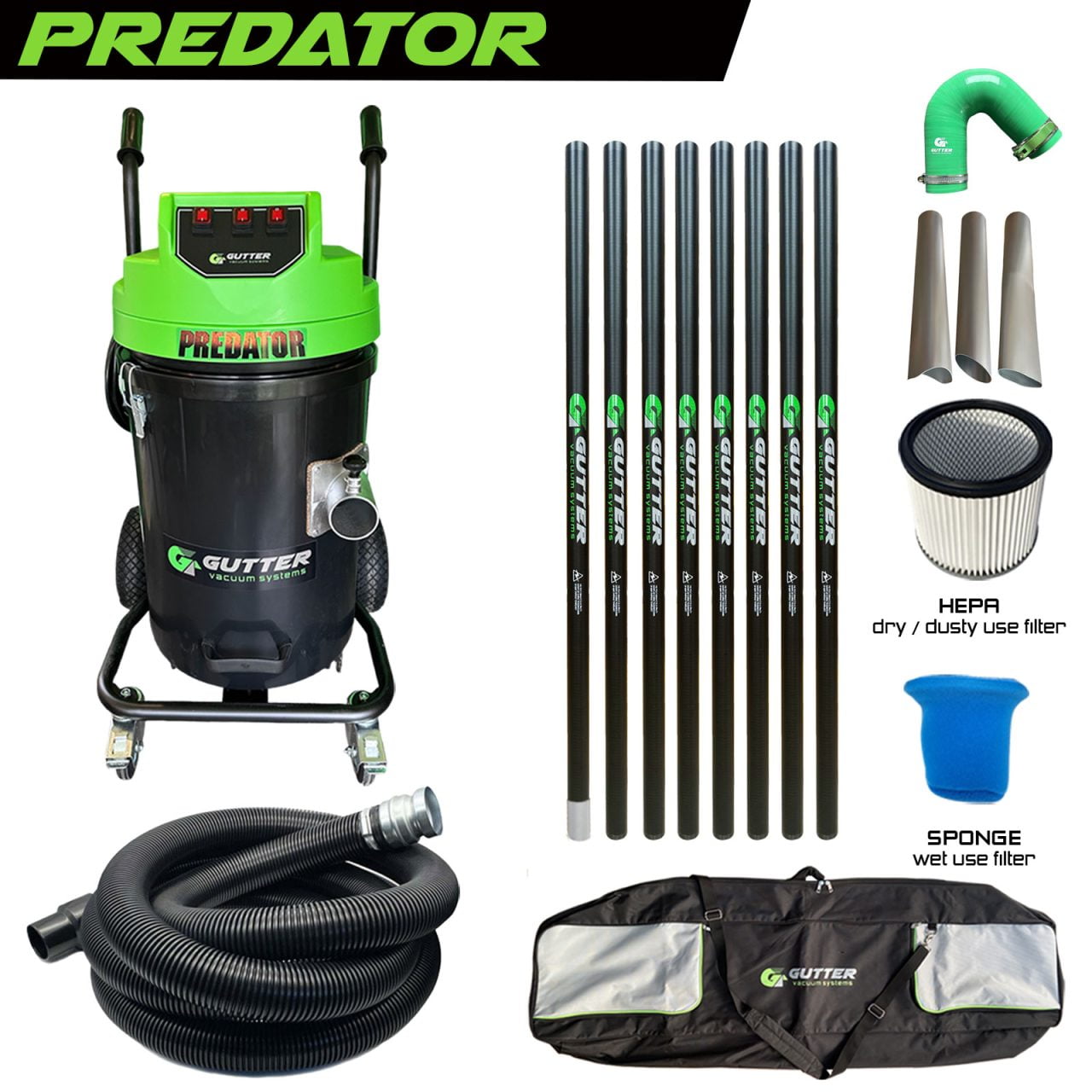 Predator with Polypropylene Drum | Gutter Vacuum Systems
