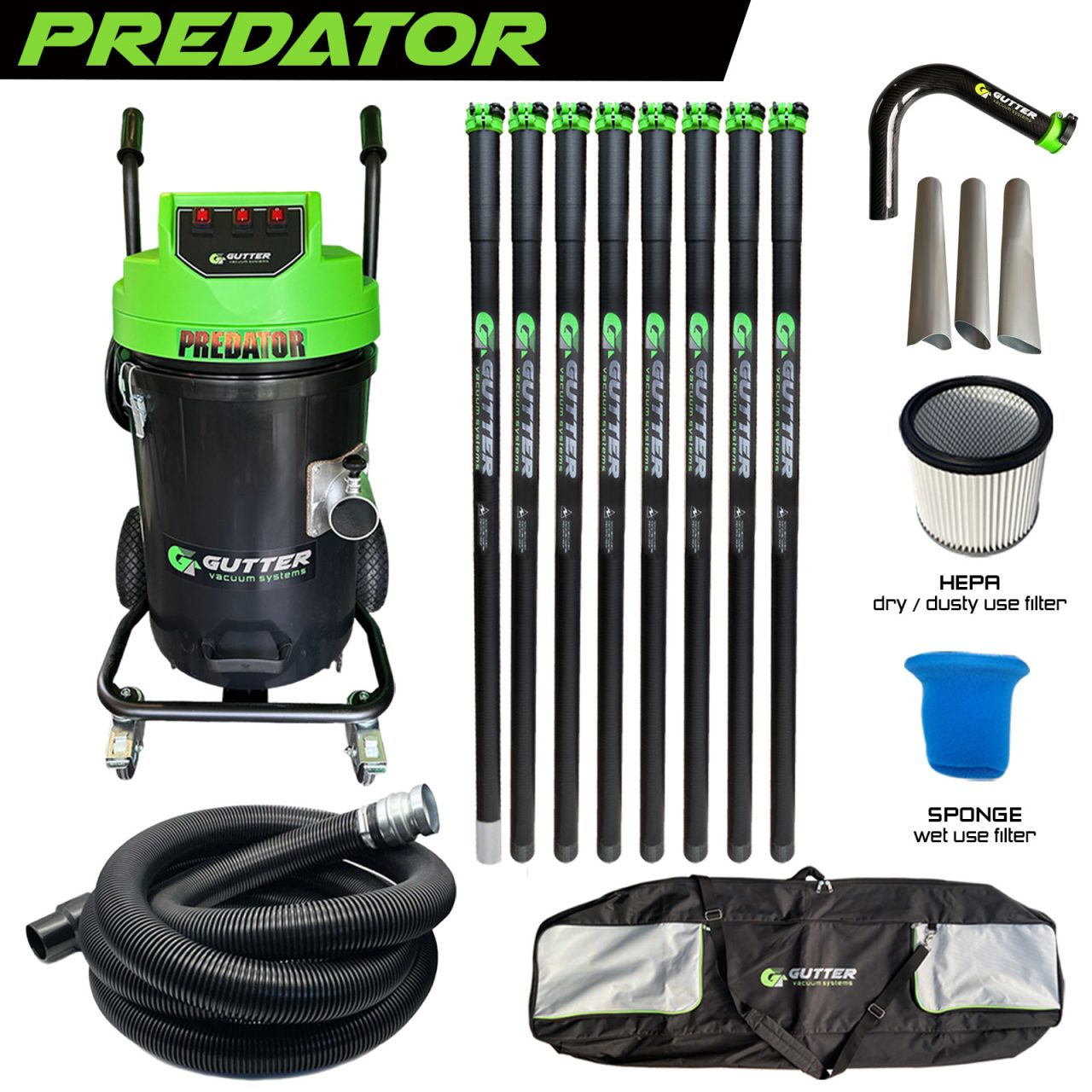 Predator with Polypropylene Drum | Gutter Vacuum Systems