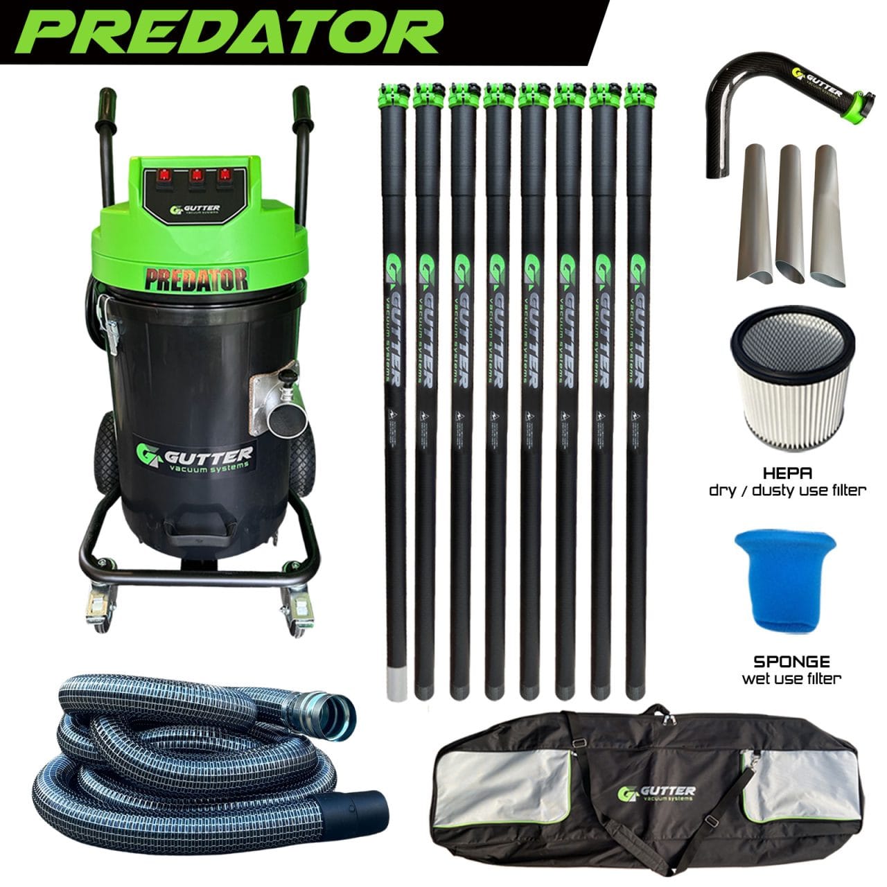 Gutter Vacuum Systems and Pole Kit Packages | Gutter Vacuum Systems