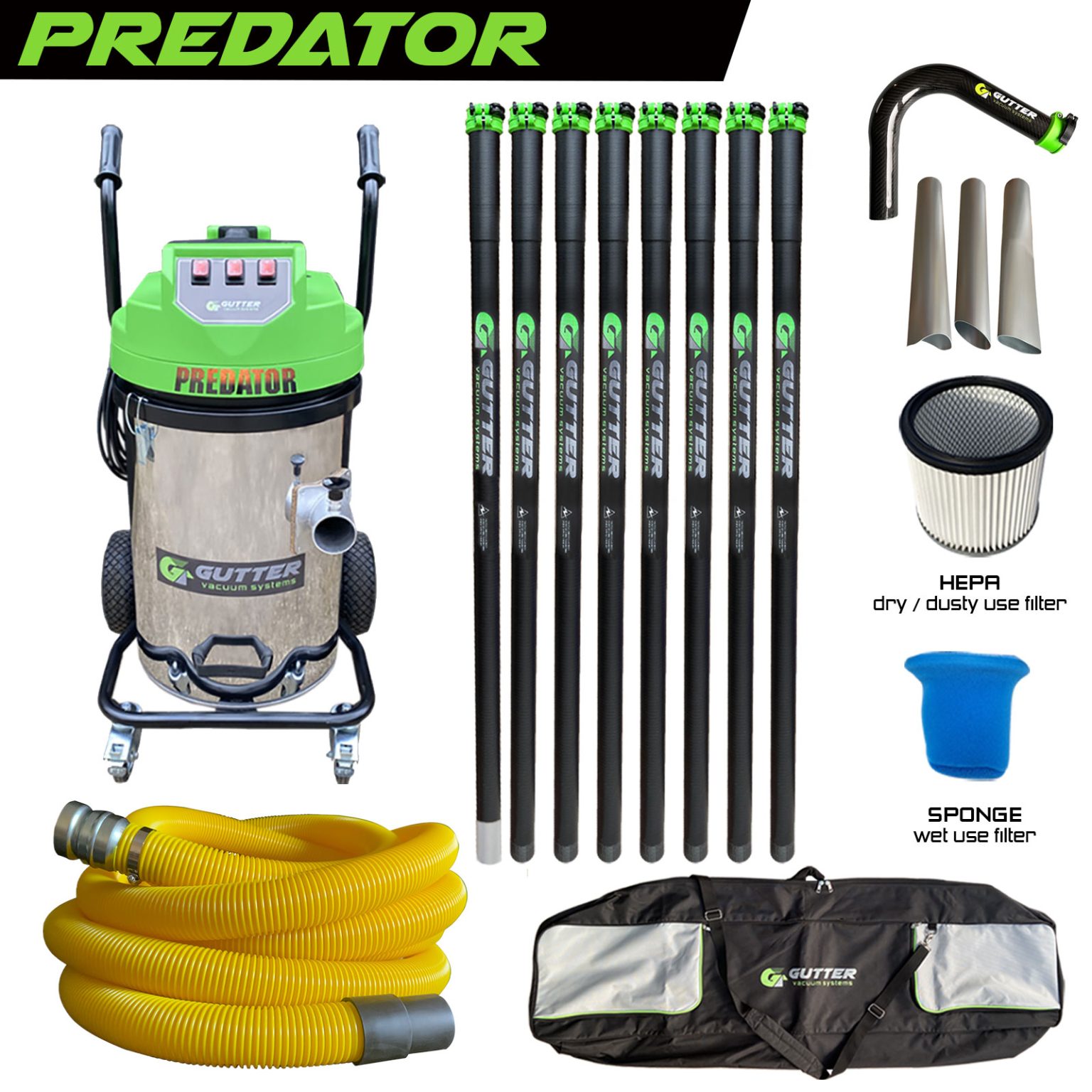 Predator 3600w Gutter Vacuum | Gutter Vacuum Systems