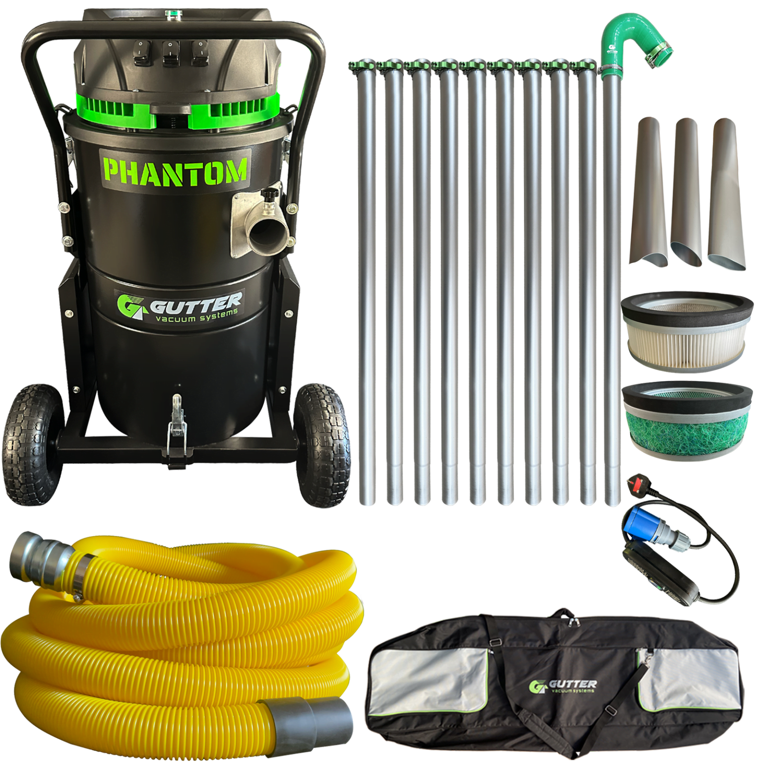 Phantom 3600w Gutter Vacuum System with Lightest Aerospace Aluminium ...