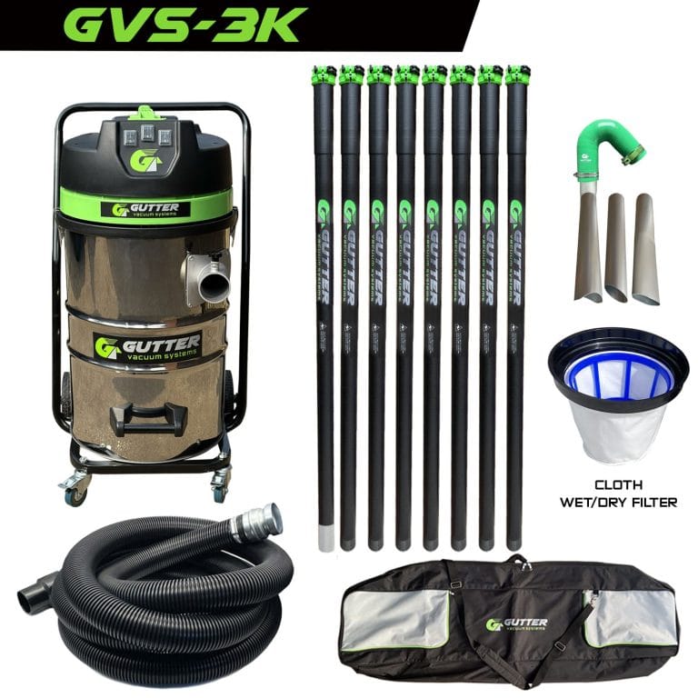 GVS-3K 3000 Watt Clamped Carbon Flexi Neck | Gutter Vacuum Systems